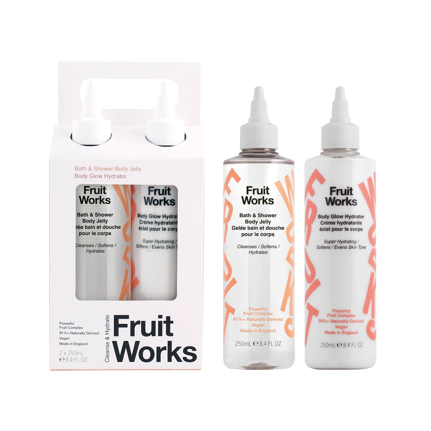 Fruit Works Cleanse & Hydrate Duo - Naturally Derived - Vegan ...
