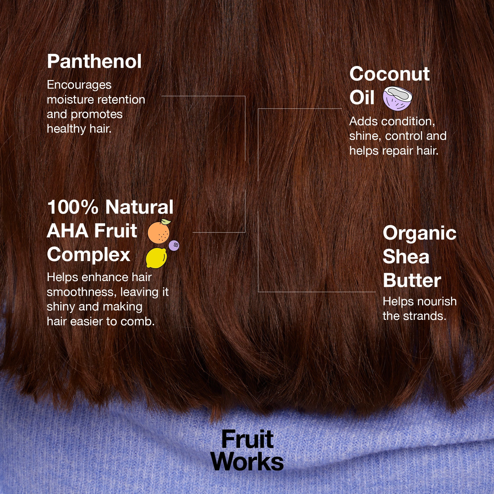 Fruit Works Hair Boost - Naturally Derived - Vegan - Dermatology ...